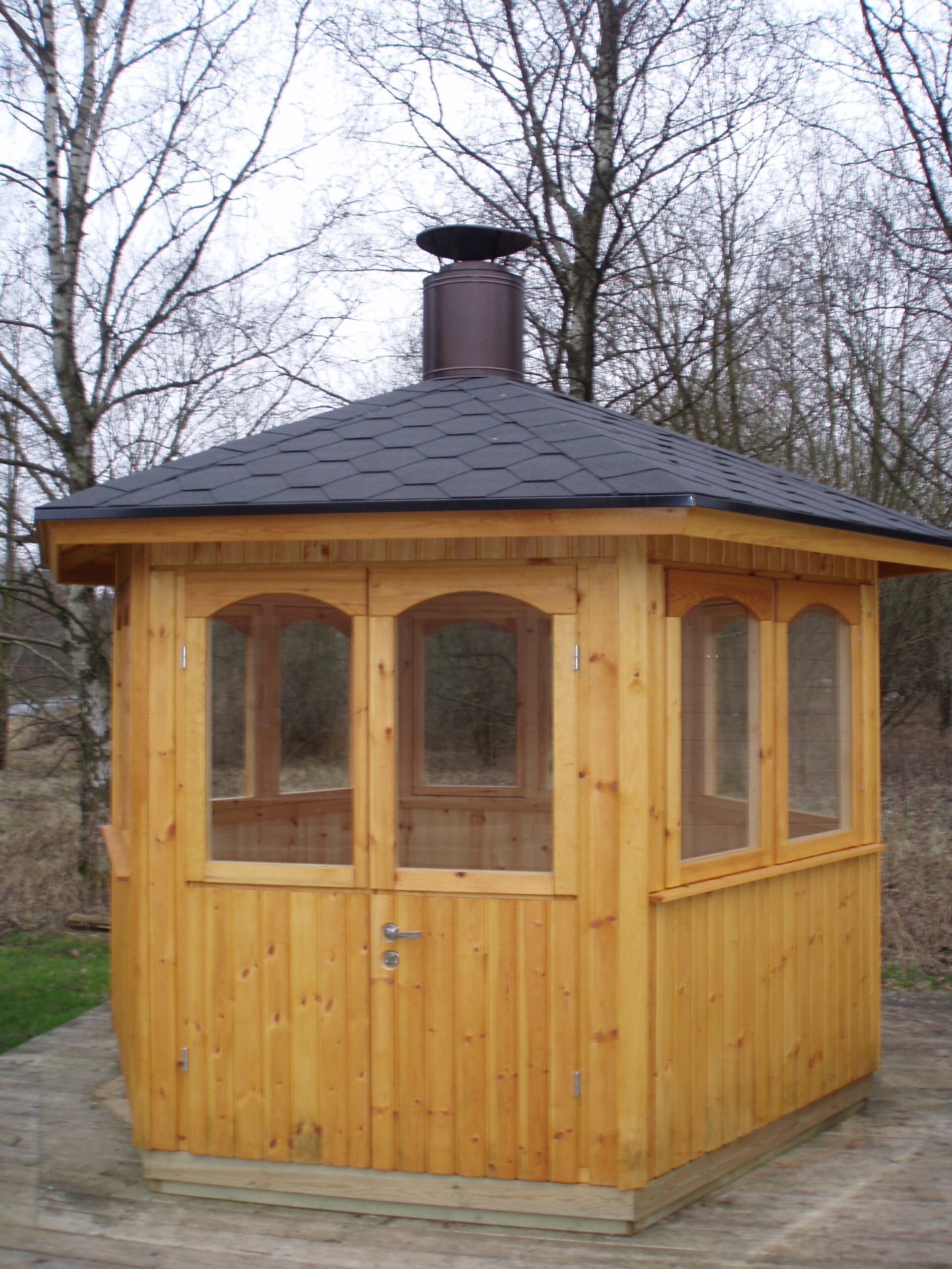 Hexagonal BBQ Hut Festival S 6 M2 / 3 X 3 M / 21 MM - Casetas de Jardin 24