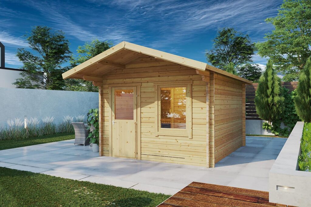 Sauna de tamaño familiar "Oslo" 12m² | 70mm | 4x3m - Casetas de Jardin 24
